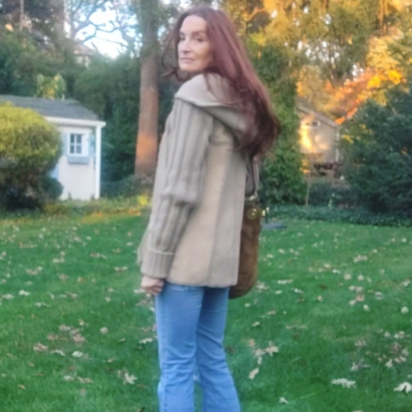 Vintage | Jackets & Coats | Vintage 6s Patchwork Suede Leather Sweater ...